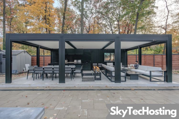 Pergolas Provide full and Partial Shade while Defining functional ...